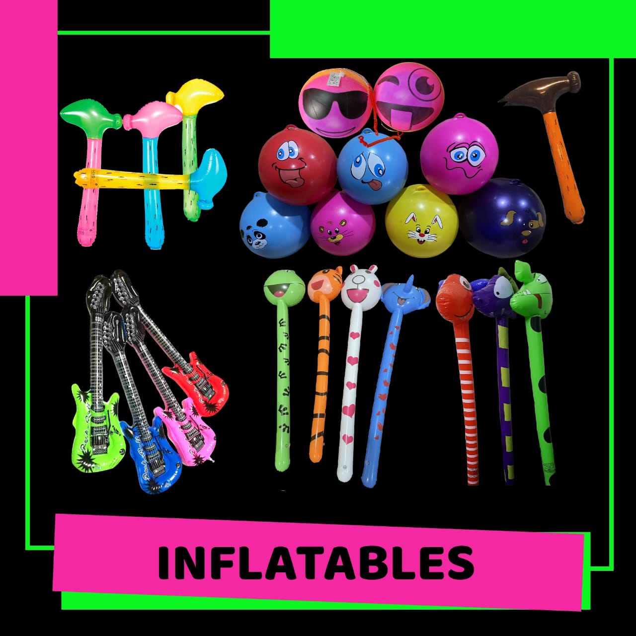 Inflatable Prizes | Blow Up Animals, Balls, Hammers – Novelty Imports UK