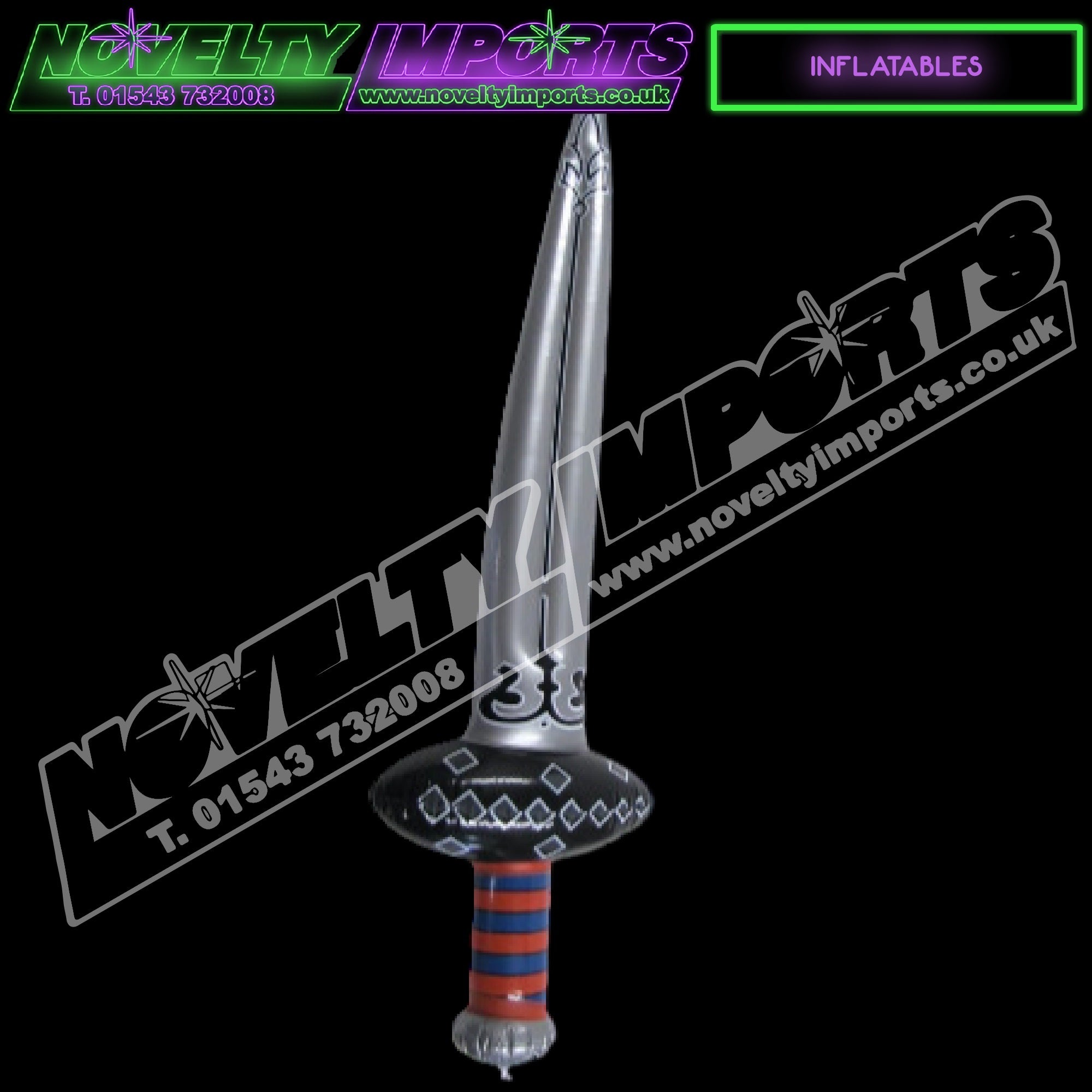 Giant 48" Inflatable Blow Up Prize Win Sword – Novelty Imports UK