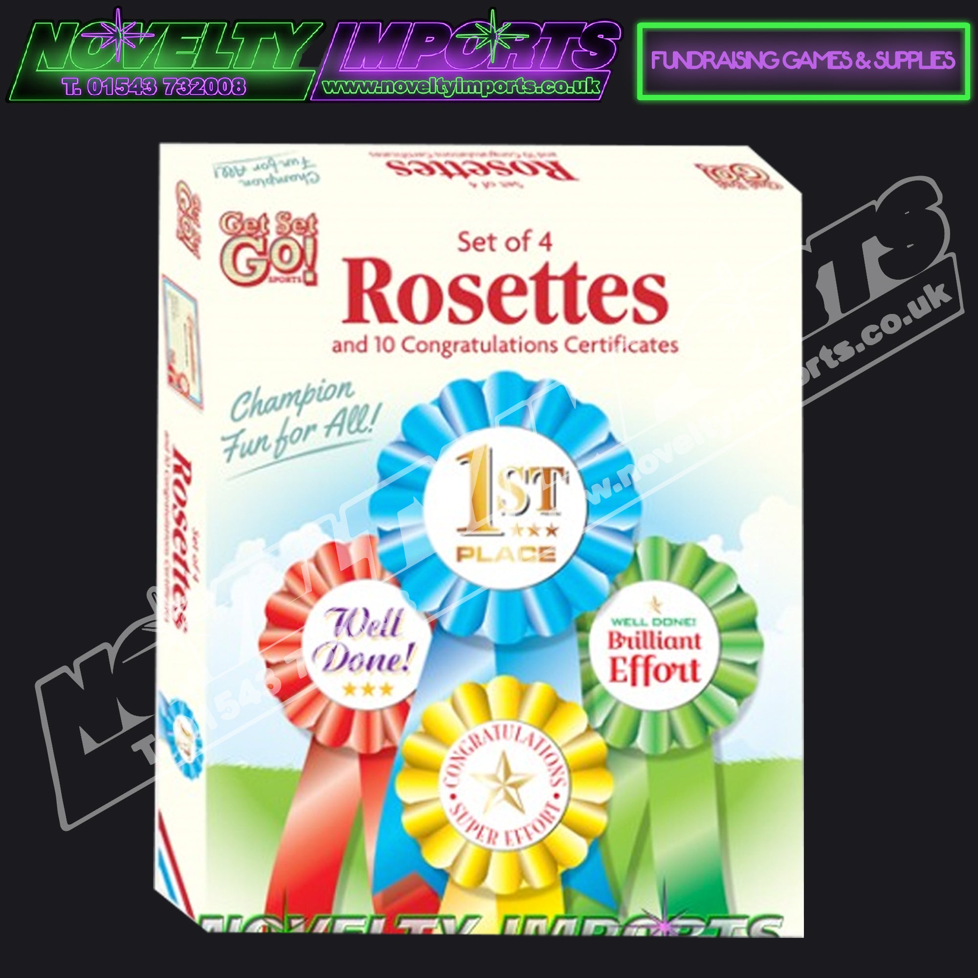 4 Pack Rosettes Kit – Novelty Imports UK