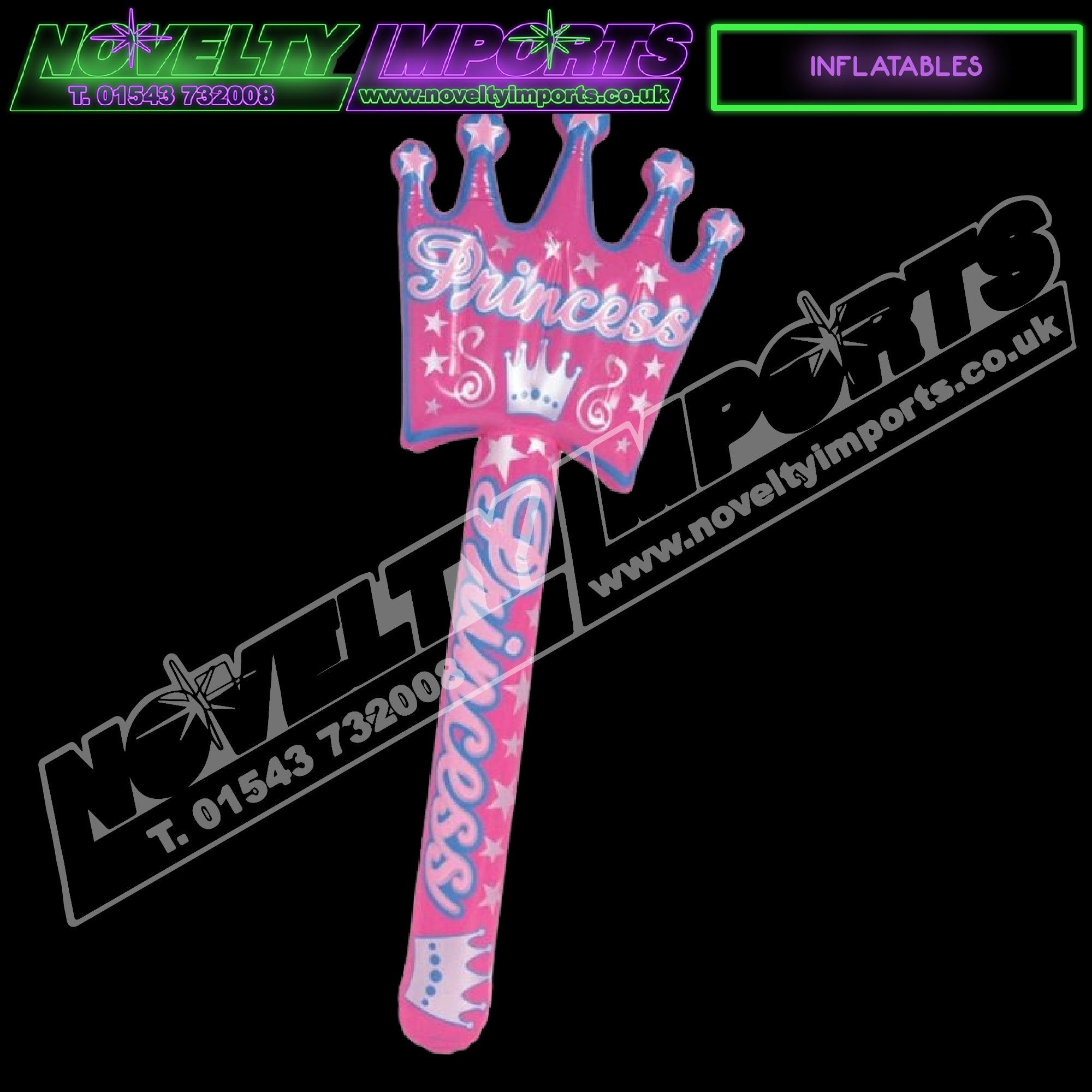 Inflatable 88cm Blow Up Princess Crown Prize – Novelty Imports UK