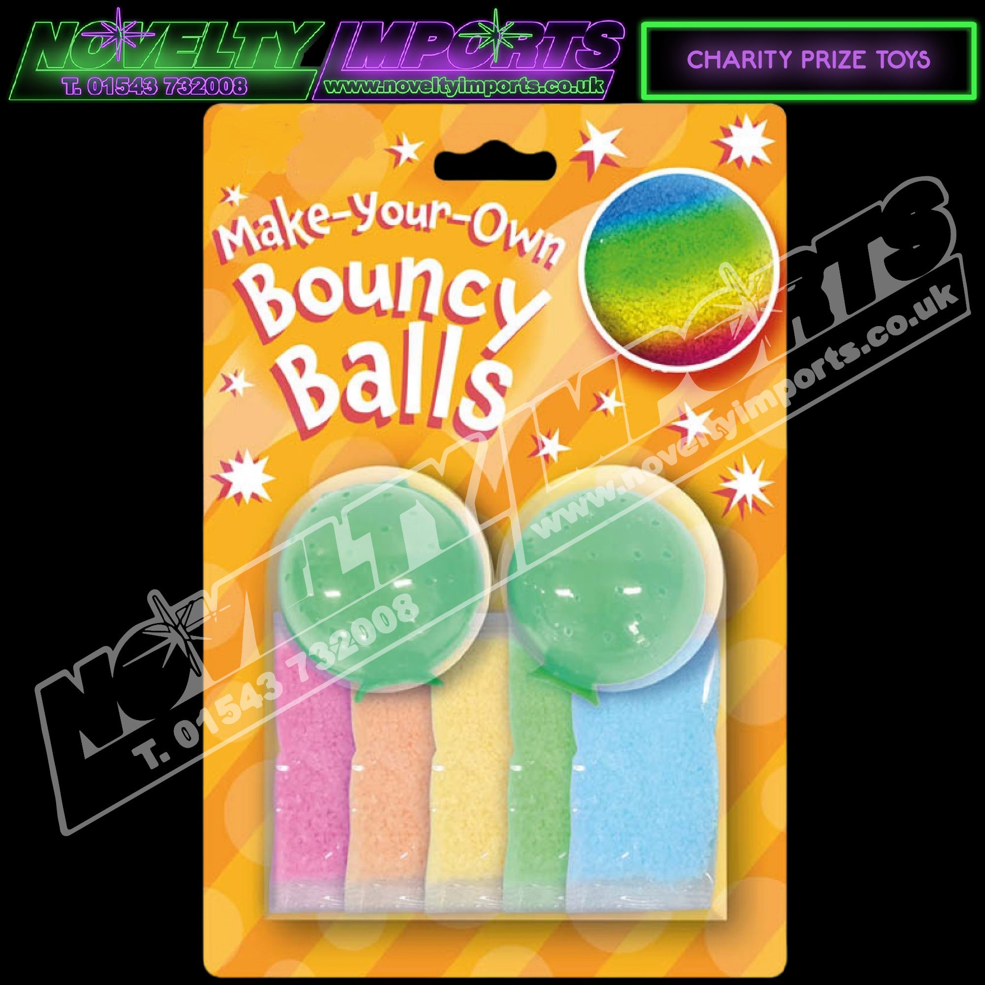 24/pc Make Your Own Bouncing Balls Win Prize Toy – Novelty Imports UK